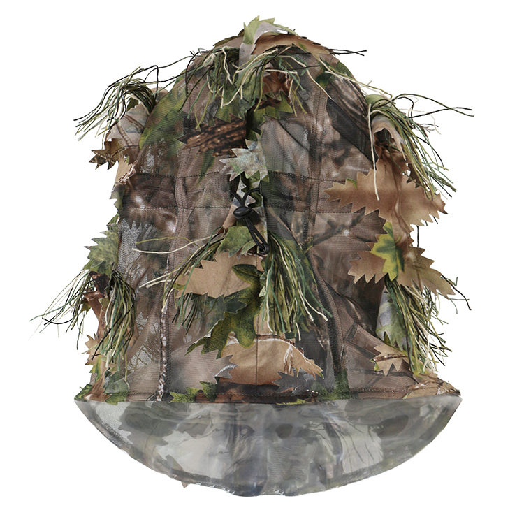 Camouflage Leafy Hat Full Face Mask 3D Camo Cap Balaclava Ghillie ...