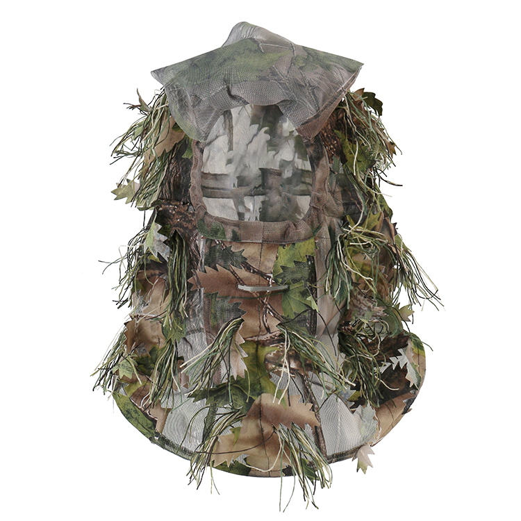 Camouflage Leafy Hat Full Face Mask 3D Camo Cap Balaclava Ghillie ...