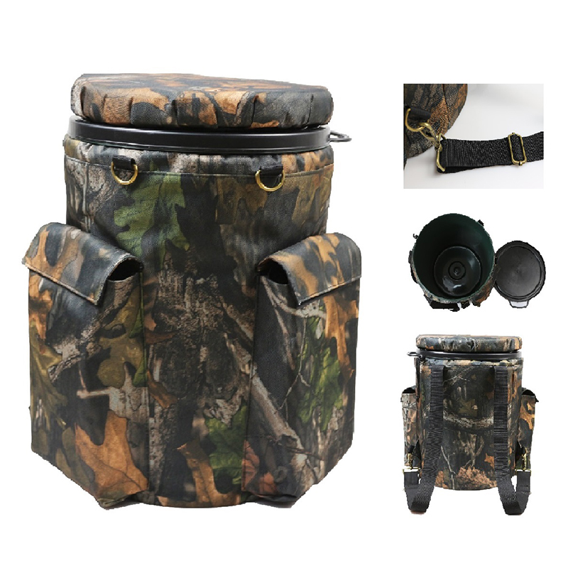 Fishing hunting camouflage swivel seat silent spin bucket seat B071 ...